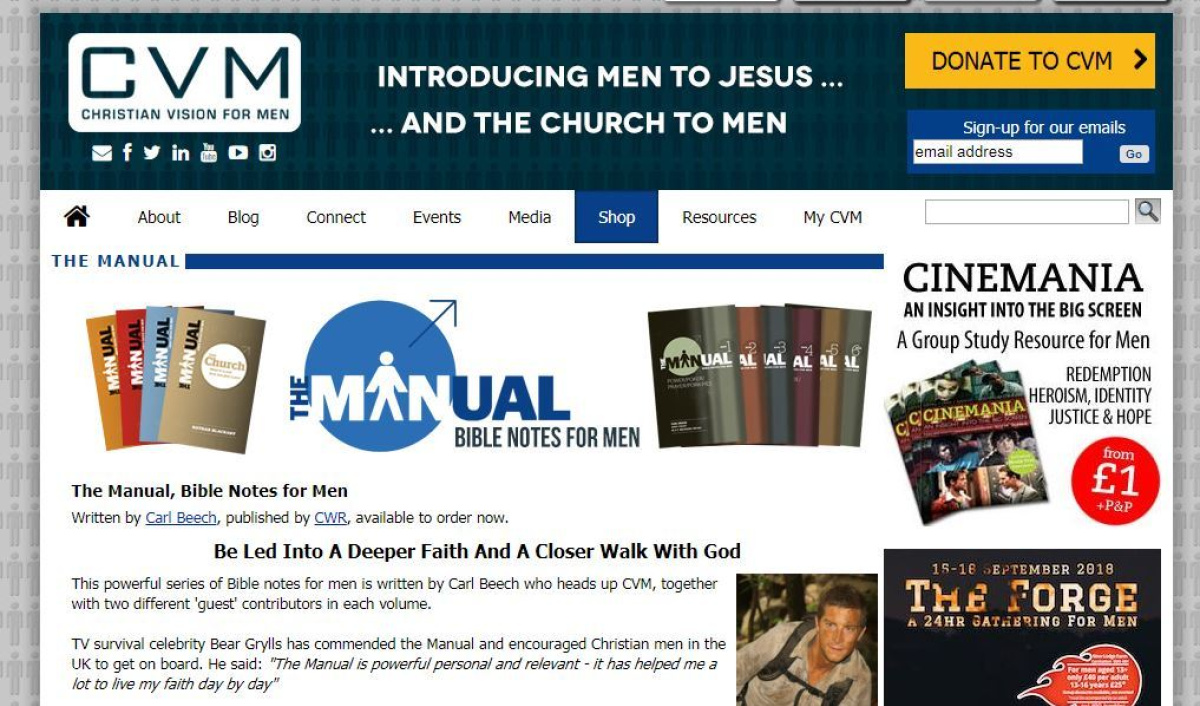 Christian Vision for Men: The Manual - Evangelical Alliance